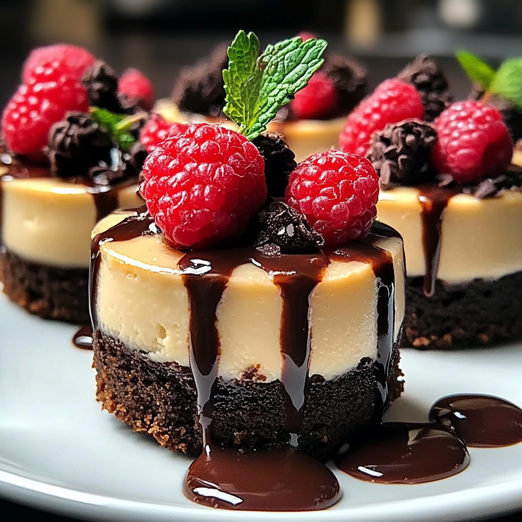 Brownie Bottom Mini Cheesecakes – A Decadent Bite-Sized Treat – Tasty ...