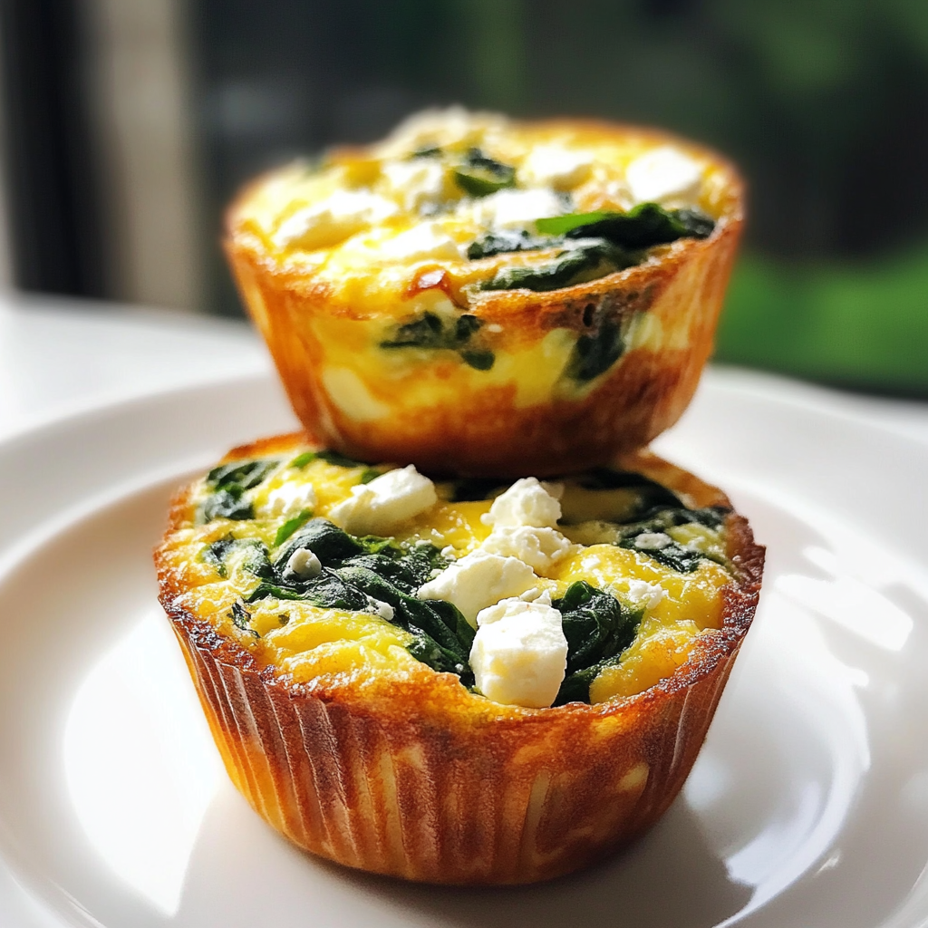 Quick & Healthy Egg Muffins with Spinach and Feta – A Perfect Breakfast ...