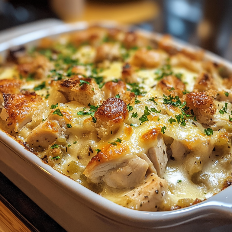 Creamy Swiss Chicken Casserole with Stuffing – The Ultimate Cozy Dinner ...