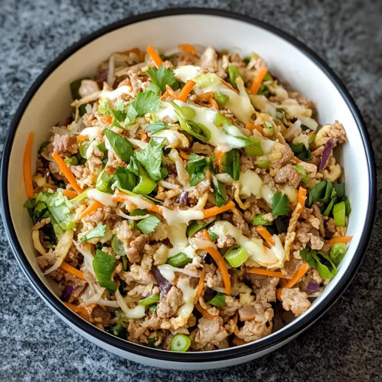 Easy Egg Roll in a Bowl – A Quick, Flavor-Packed Low-Carb Dinner ...