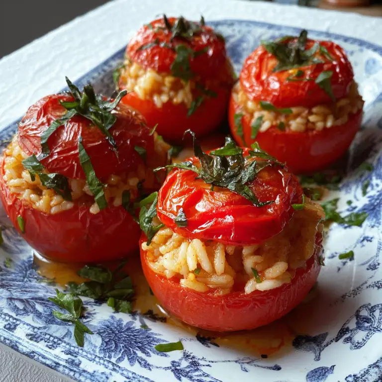 Roman Rice-Stuffed Tomatoes – Classic Italian Comfort with a Flavorful ...